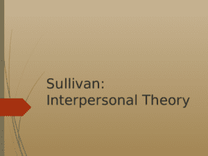 Understanding Stack-Sullivan's Interpersonal Theory: A Comprehensive ...