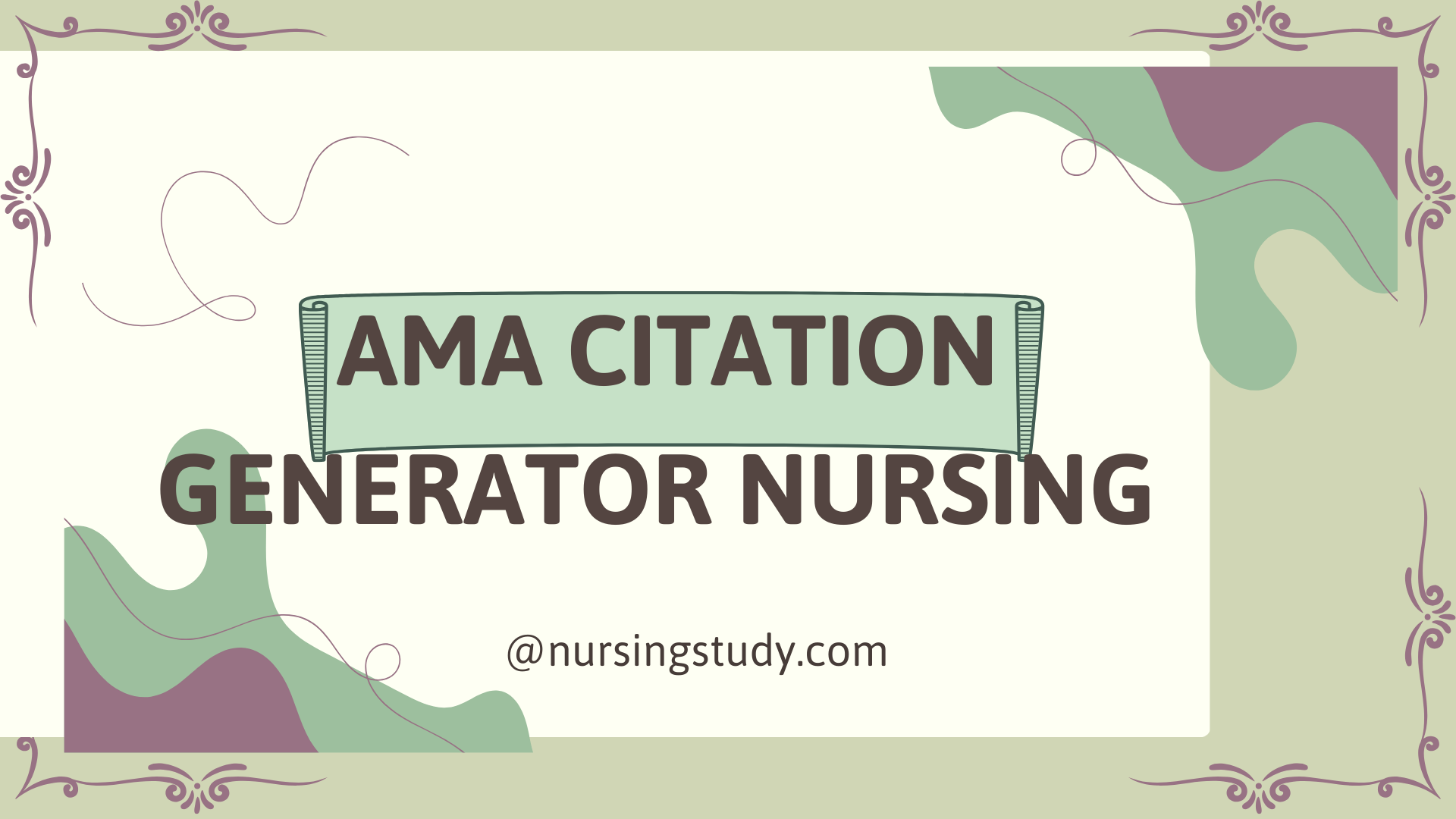 Free AMA Citation Generator Nursing
